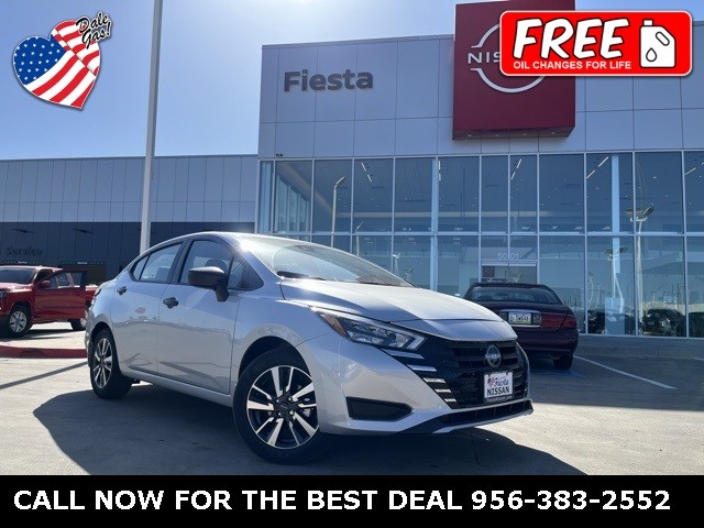 New 2025 Nissan Versa 1.6 S 4D Sedan in Edinburg #17663 | Fiesta Nissan