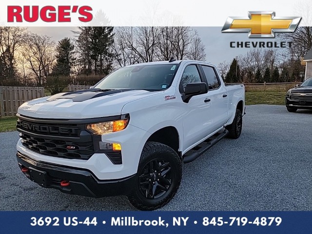 New 2025 Chevrolet Silverado 1500 Custom Trail Boss Crew Cab in Millbrook #25M065 | Ruge's Chevrolet