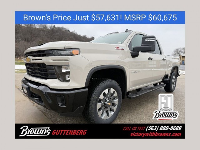 New 2026 Chevrolet Silverado 2500 HD Custom Crew Cab in Guttenberg # ...