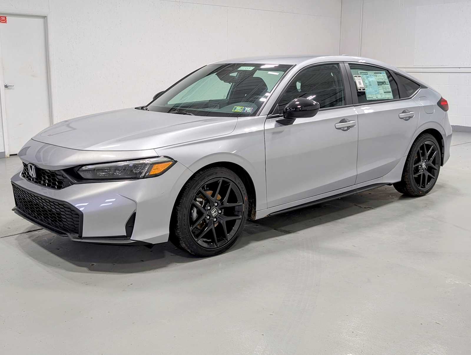 New 2025 Honda Civic Hatchback Sport in Solar Silver Metallic ...