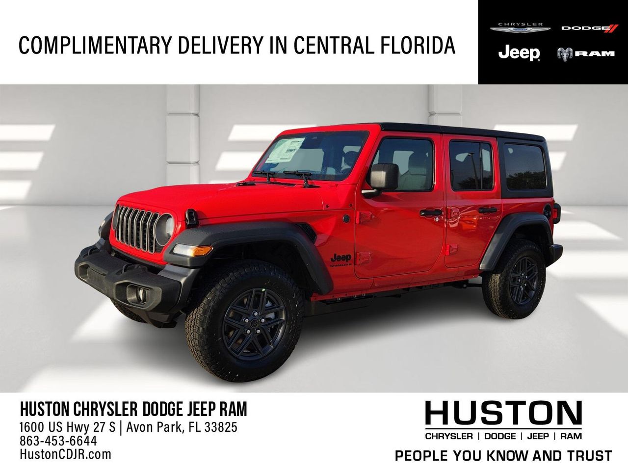 New 2026 Jeep Wrangler SPORT S 4 DOOR 4X4 4-door in Avon Park #219328 ...