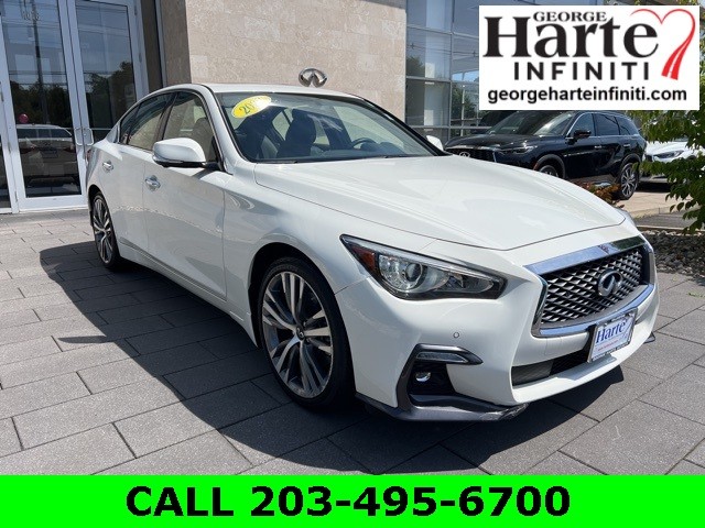 Certified Pre-Owned 2022 INFINITI Q50 SENSORY 4D Sedan in Hartford #6812I | Harte INFINITI