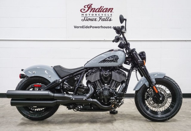 New 2024 Indian Chief Bobber Dark Horse® Storm Gray in Sioux Falls ...