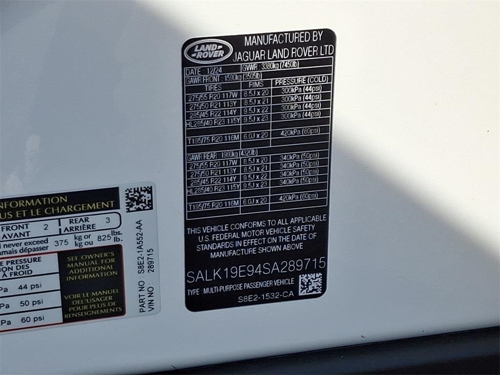 New 2025 Land Rover Range Rover Autobiography SUV in Clarksville #26508 ...