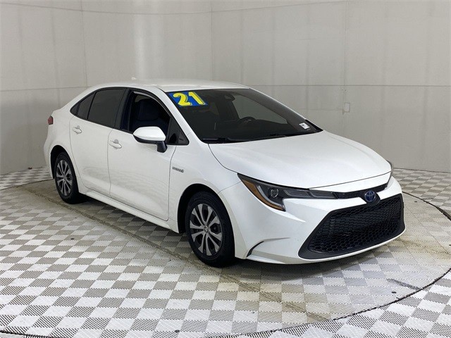 Pre Owned 2021 Toyota Corolla Hybrid LE 4D Sedan near Mt. Clemens MI Z55469 Matick Toyota