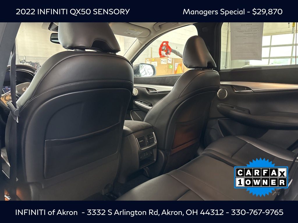 Certified Pre-Owned 2022 INFINITI QX50 Sensory 4D Sport Utility in ...