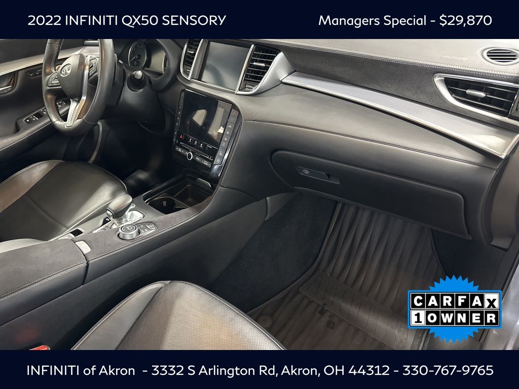 Certified Pre-Owned 2022 INFINITI QX50 Sensory 4D Sport Utility in ...