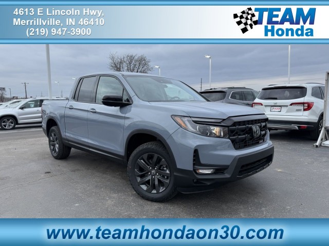 New 2025 Honda Ridgeline Sport Crew Cab Pickup in Merrillville #VNF009855 | Team Honda