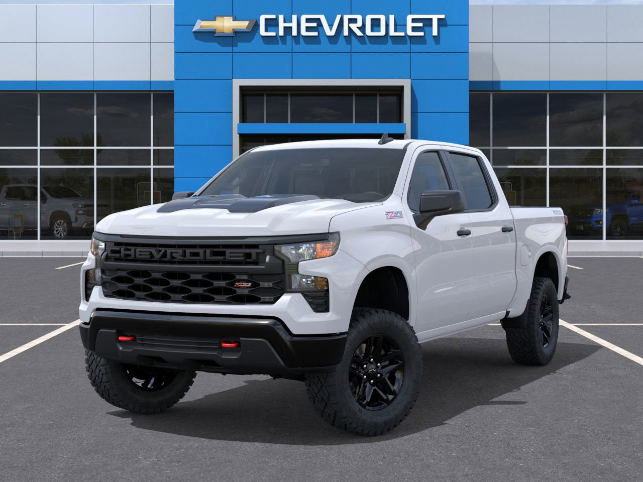 New 2026 Chevrolet Silverado 1500 Custom Trail Boss Crew Cab in Fresno # | Blackstone Chevrolet