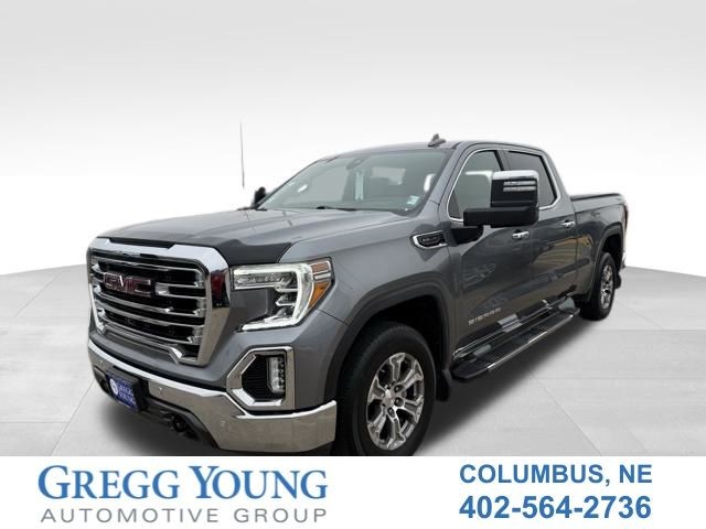 Pre-Owned 2021 GMC Sierra 1500 SLT 4D Crew Cab Gray in Indianola, IA | #15C1611A