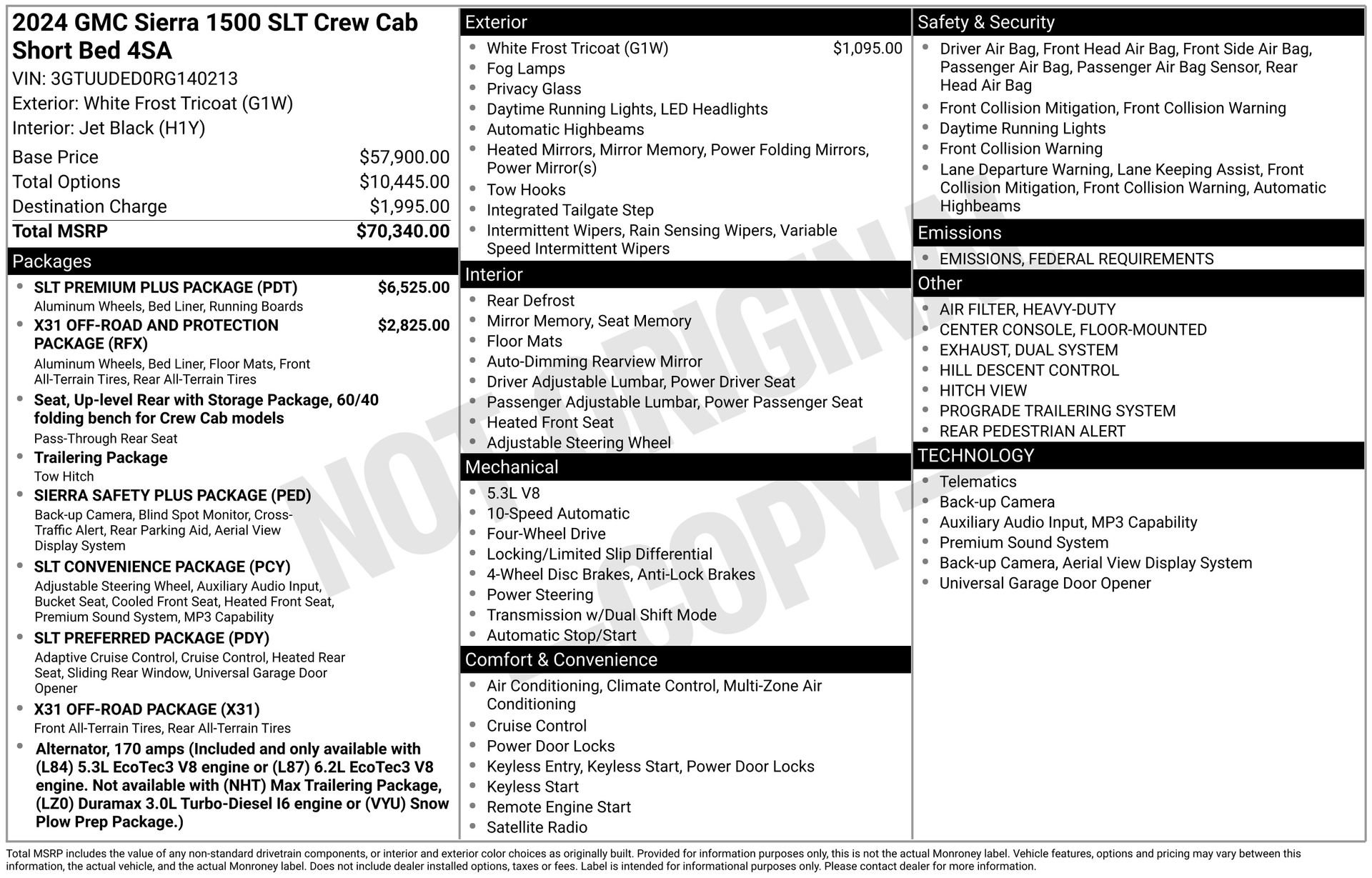 Pre-Owned 2024 GMC Sierra 1500 SLT Crew Cab in Summerville #253953A ...