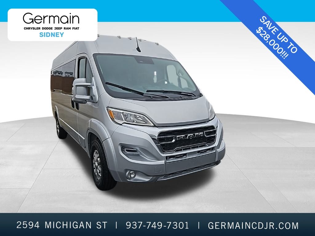 New 2023 Ram ProMaster Explorer Luxury 9 Passenger 3D Extended Cargo ...
