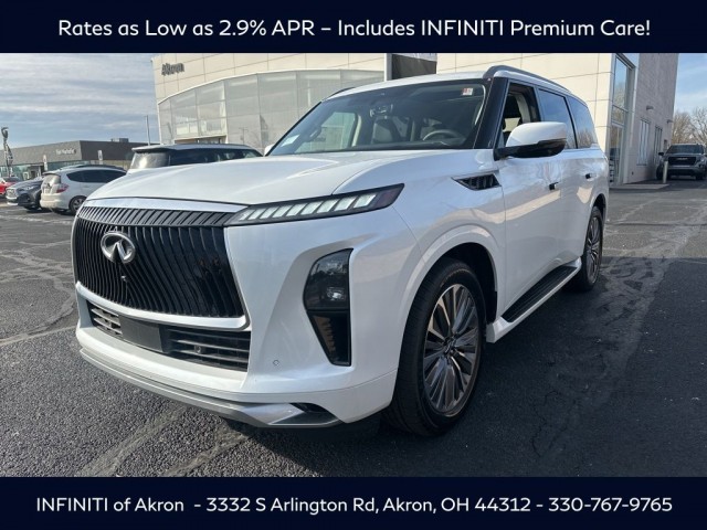 New 2025 INFINITI QX80 LUXE 4WD SUV in Akron #A25083 | INFINITI of Akron