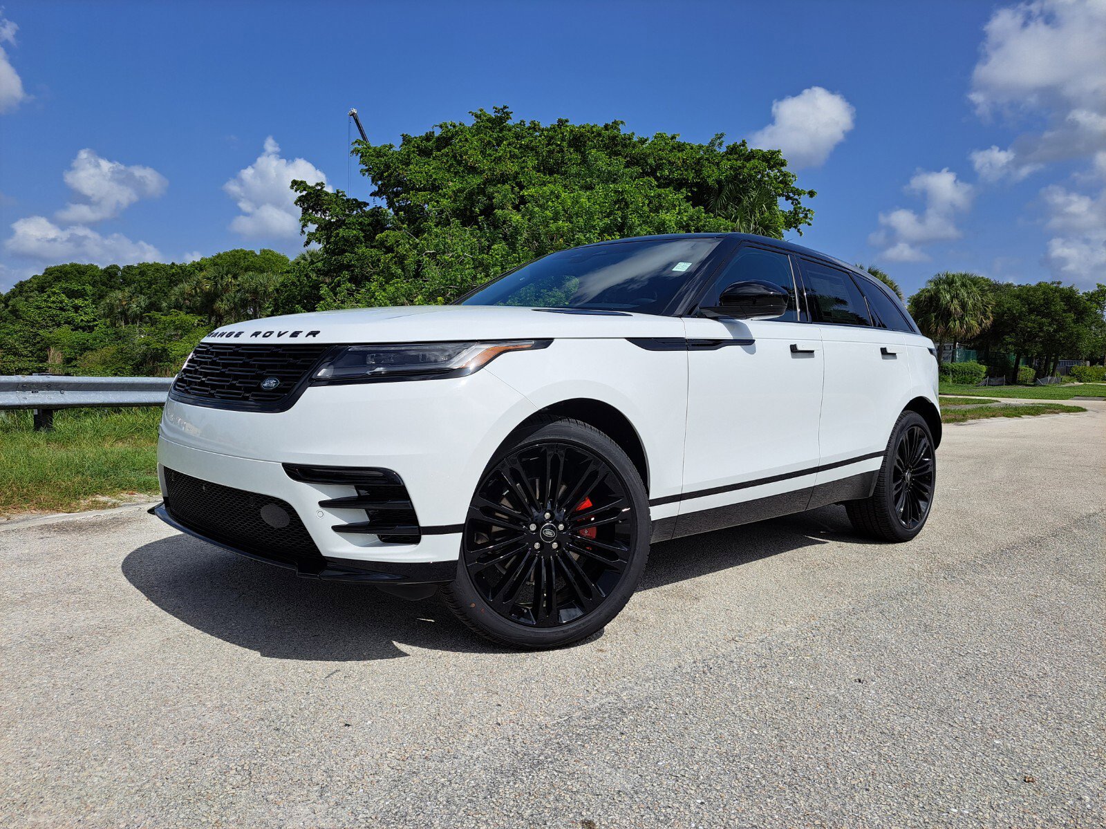 White Range Rover Blacked Out Windows
