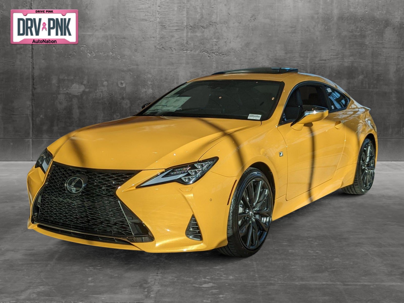 Yellow Lexus Car