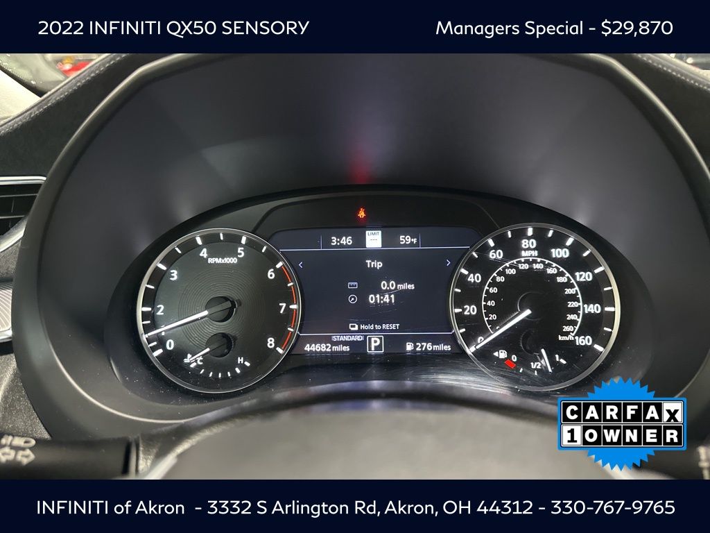 Certified Pre-Owned 2022 INFINITI QX50 Sensory 4D Sport Utility in ...