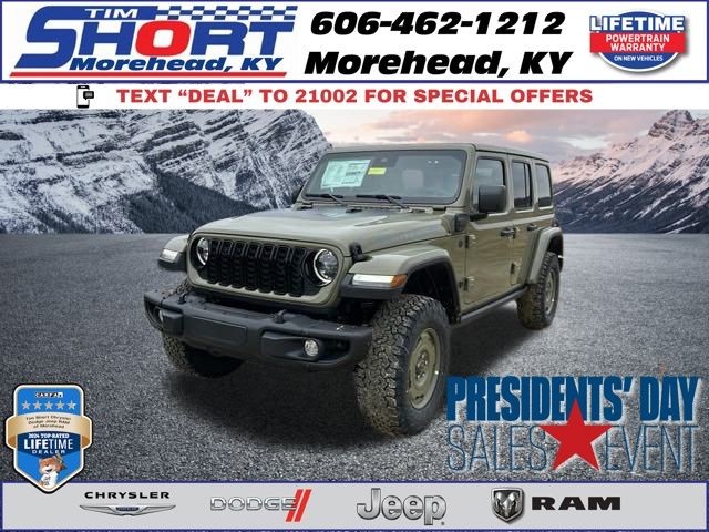New 2025 Jeep Wrangler Willys 4xe 4D Sport Utility | Tim Short Auto Group