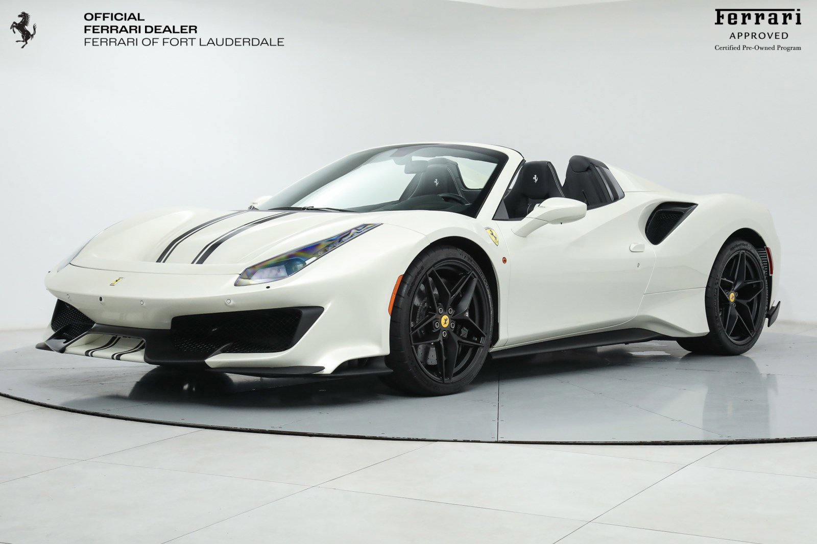 White Ferrari Spider