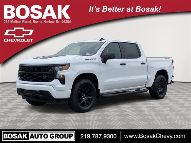 New 2024 Chevrolet Silverado 1500 Custom 4D Crew Cab in Burns Harbor # ...