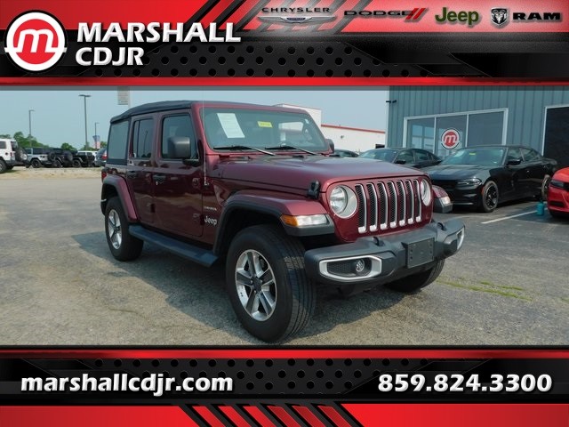 Maroon Jeep Wrangler Unlimited Rubicon Wheels