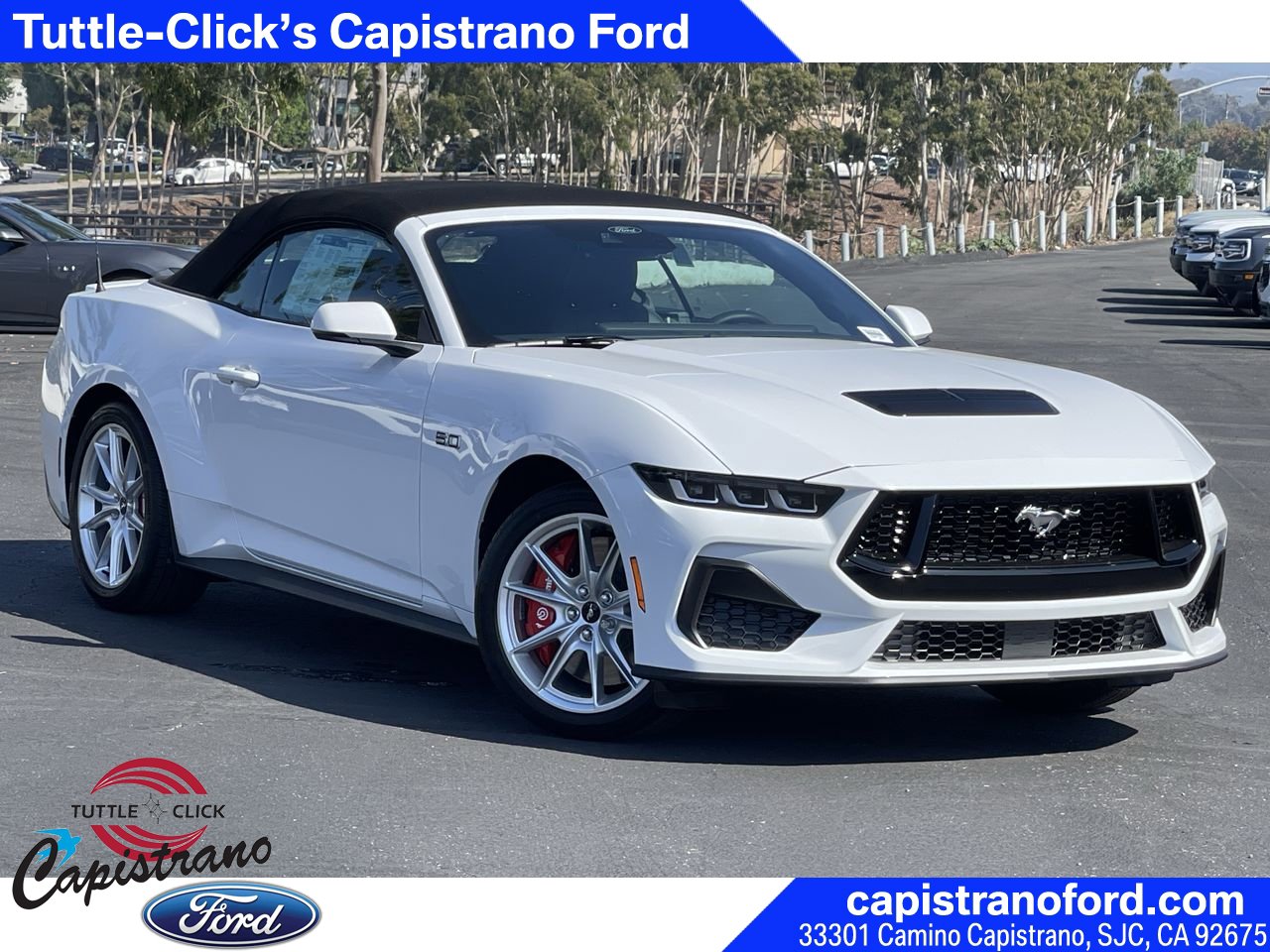 Mustang 2022 White Convertible