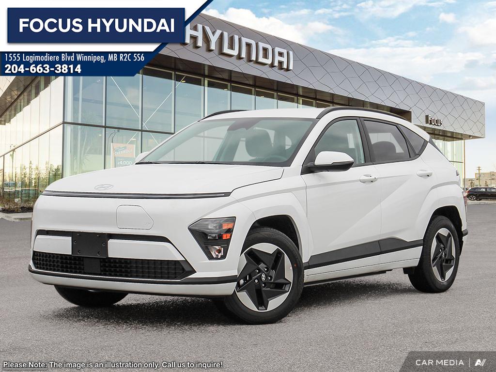 New 2025 Hyundai KONA ELECTRIC Preferred FWD w N Line Ultimate Package SUV in Winnipeg 25KN26964 Focus Hyundai