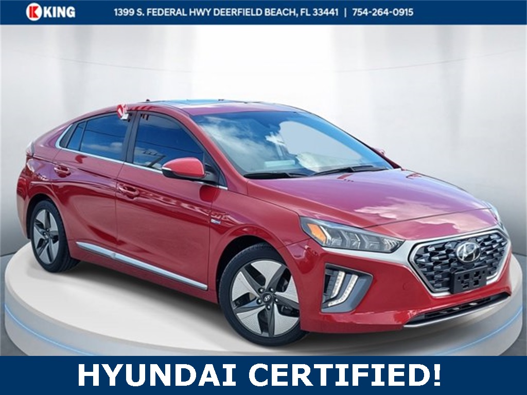 Certified Pre Owned 2020 Hyundai Ioniq Hybrid SEL 4D Hatchback in Deerfield Beach LU240168 King Hyundai