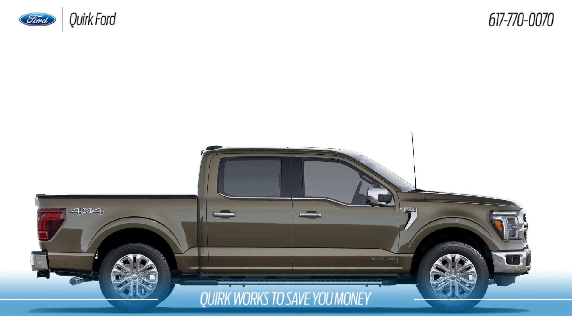 New 2025 Ford F-150 LARIAT® SuperCrew® in Quincy #F212204 | Quirk Ford