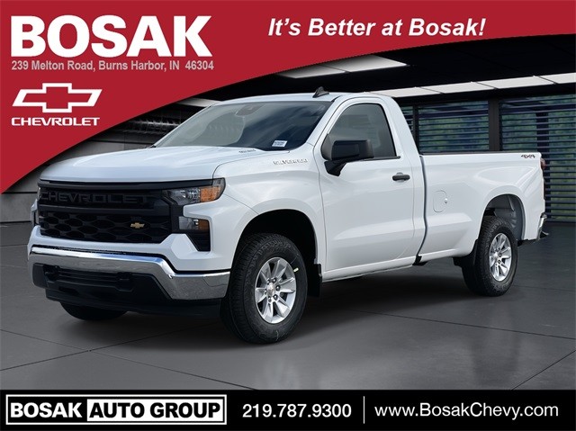 New 2025 Chevrolet Silverado 1500 WT 2D Standard Cab in Burns Harbor # ...