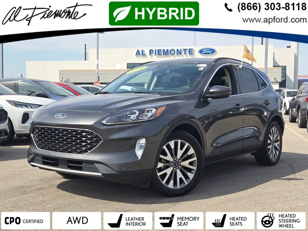 Certified Pre Owned 2020 Ford Escape Hybrid Titanium Hybrid 4 Door SUV in Melrose Park P23692 Al Piemonte Ford