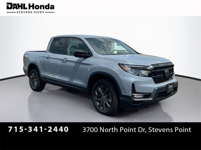 New 2025 Honda Ridgeline AWD SPORT 4D Crew Cab in Stevens Point #925H224 | Dahl Honda Stevens Point