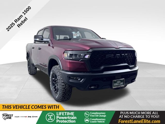 New 2025 RAM 1500 Rebel Crew Cab in Dallas #F3049 | Forest Lane CDJR