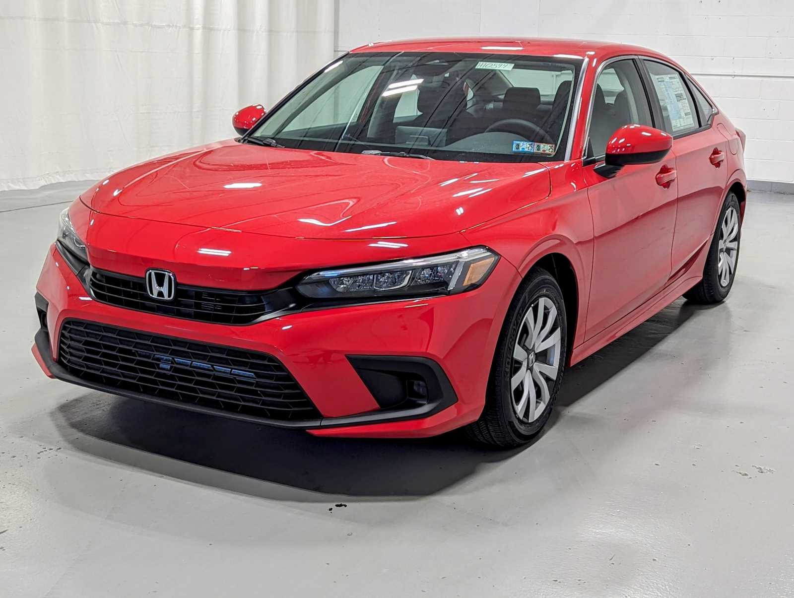 New 2024 Honda Civic LX in Rallye Red | Greensburg | #H10594