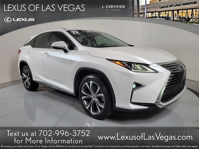 L/Certified White 2019 Lexus RX 450h 4D Sport Utility in Las Vegas #L230947A | Lexus of Las Vegas
