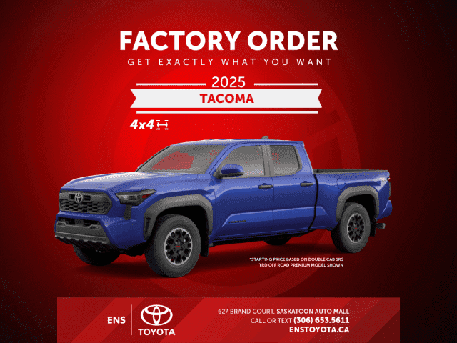 New 2025 Toyota Tacoma *NOT IN STOCK Pick-up in Saskatoon #2025TACOMA ...