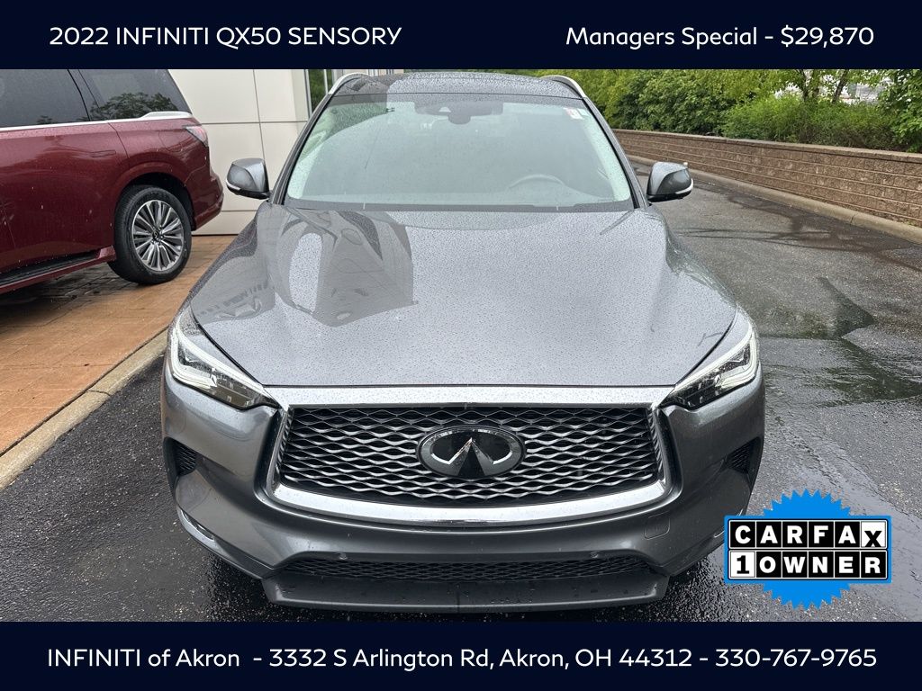 Certified Pre-Owned 2022 INFINITI QX50 Sensory 4D Sport Utility in ...
