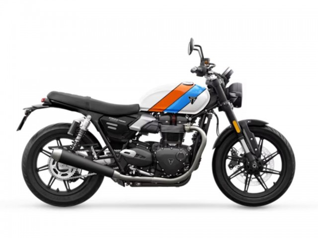 New 2025 Triumph Speed Twin 900 Pure White/Maui Blue/Tangerine Oran in ...