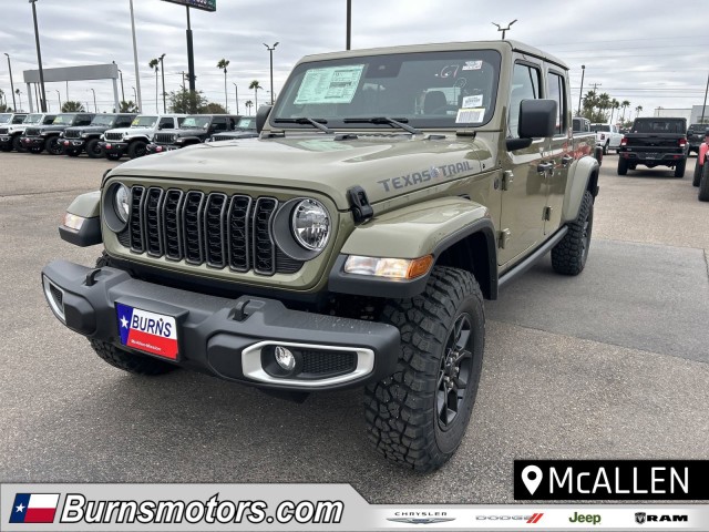 New 2025 Jeep Gladiator Texas Trail Crew Cab in McAllen #25325 | Burns Motors