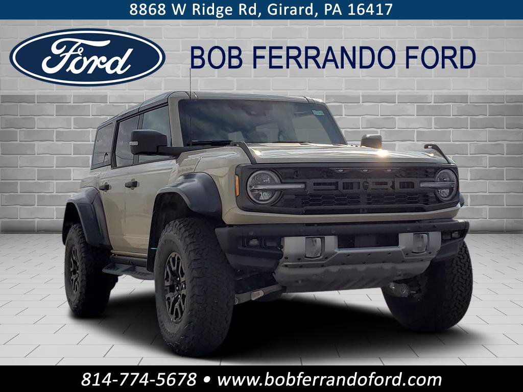 New 2025 Ford Bronco Raptor® 4 Door in Girard #SF158 | Bob Ferrando Ford