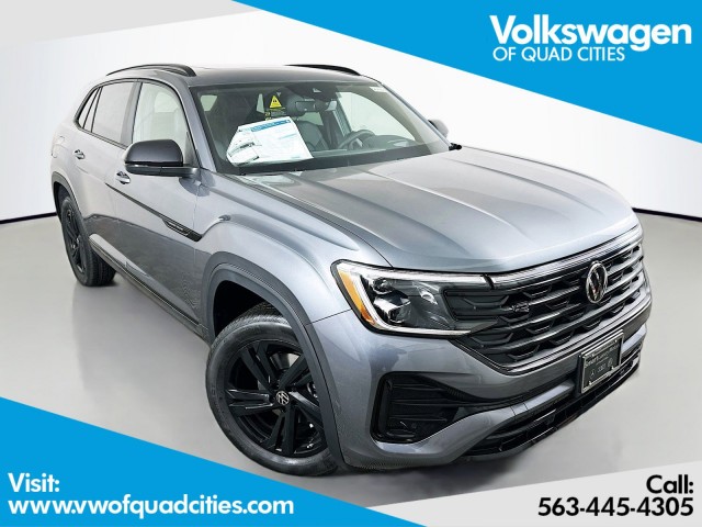 New 2025 Volkswagen Atlas Cross Sport 2.0T SEL R-Line Black Sport Utility in Davenport # ...