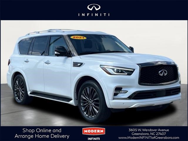 Pre-Owned 2021 INFINITI QX80 PREMIUM SELECT Sport Utility in Cornelius #5N4723A | Modern Nissan ...