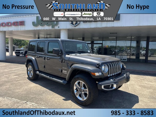 Pre-Owned 2020 Jeep Wrangler Unlimited Sahara Sport Utility in Houma # ...