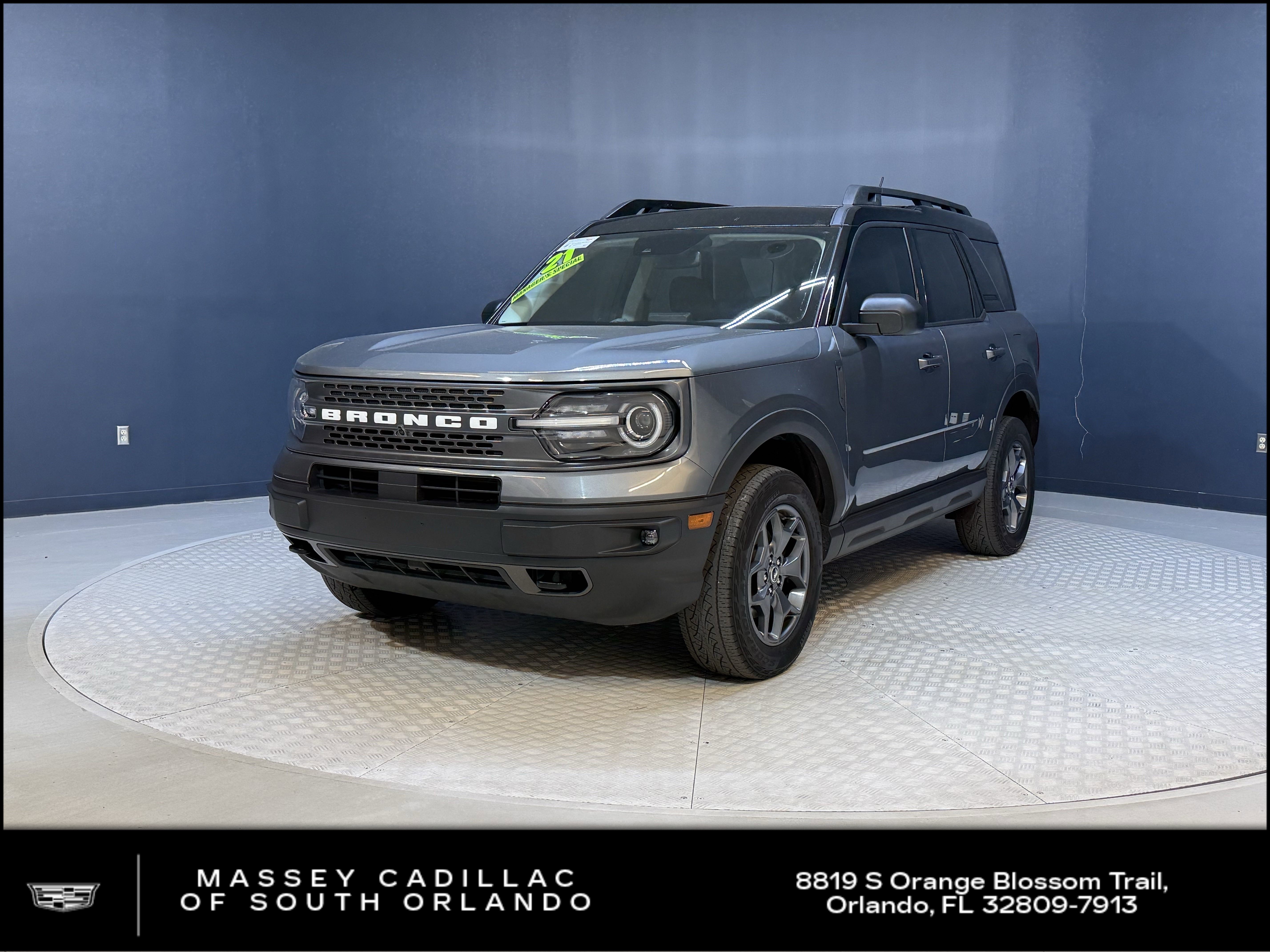 Pre-Owned 2021 Ford Bronco Sport Badlands Utility in Orlando #TMRA03221 ...