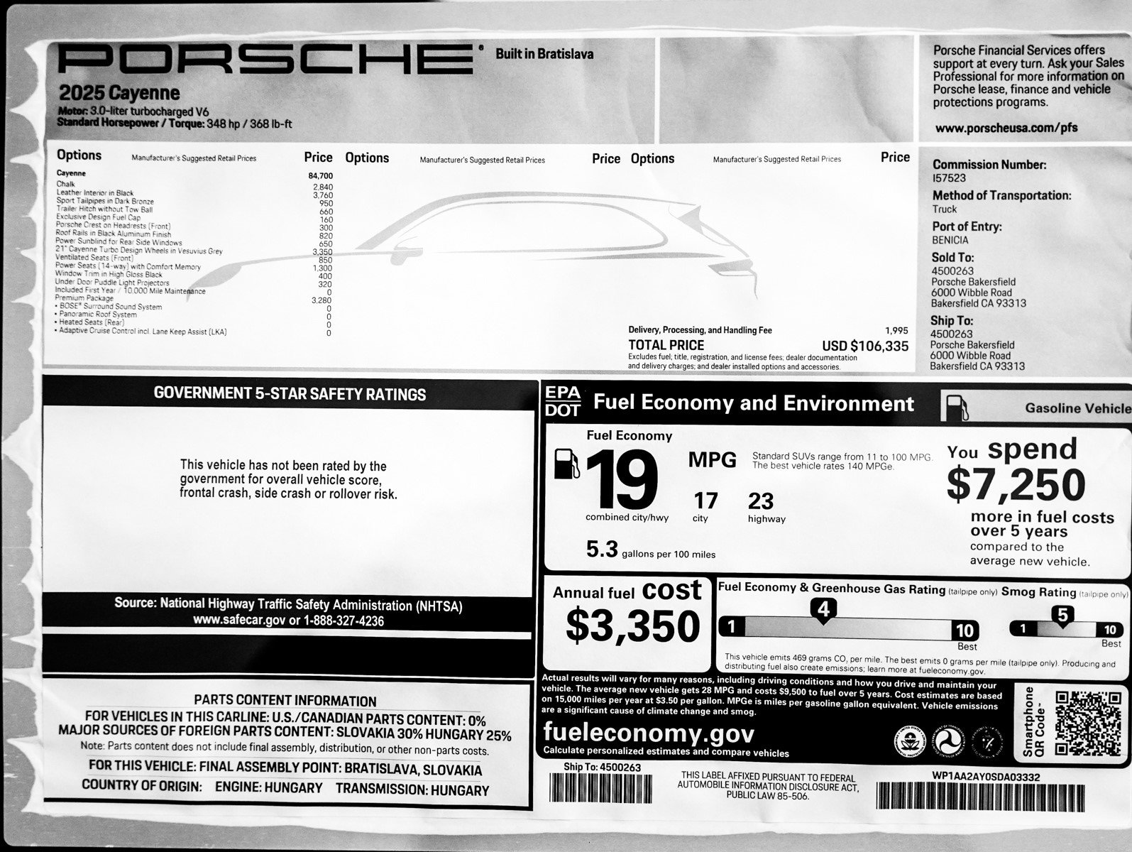 New 2025 Porsche Cayenne Riverside CA | Los Angeles | #16198P