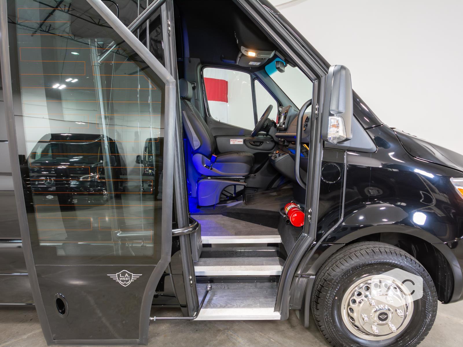 2025 L.A. WEST PDF15 Portal Door 15-Passenger Shuttle Bus Livery Coach ...