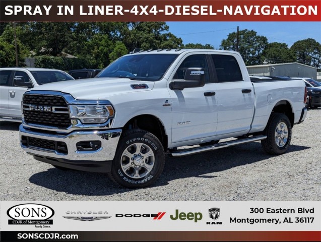 New 2024 RAM 2500 Big Horn Crew Cab in Montgomery #R4052 | SONS CDJR Fiat of Montgomery