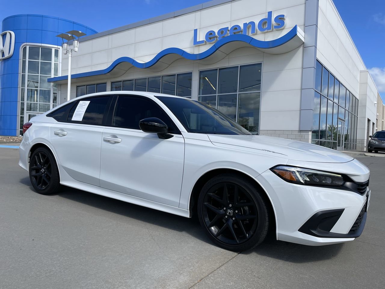 Black Civic Sedan With Rims