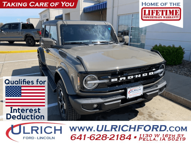 New Marsh Gray 2025 Ford Bronco Outer Banks® SUV For Sale in Pella ...