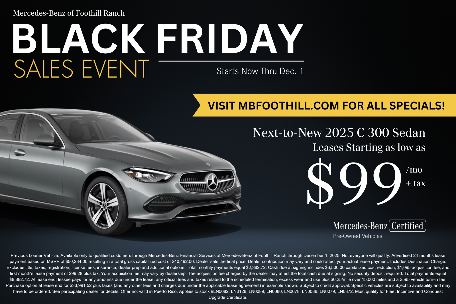 Pre-Owned 2025 Mercedes-Benz S-Class S 580 4D Sedan in Foothill Ranch #LN0206 | Mercedes-Benz of ...