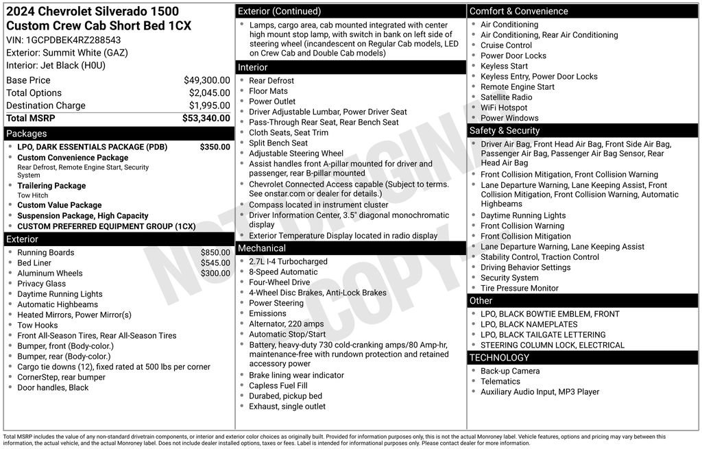 Pre-Owned 2024 Chevrolet Silverado 1500 Custom Crew Cab in Virginia ...